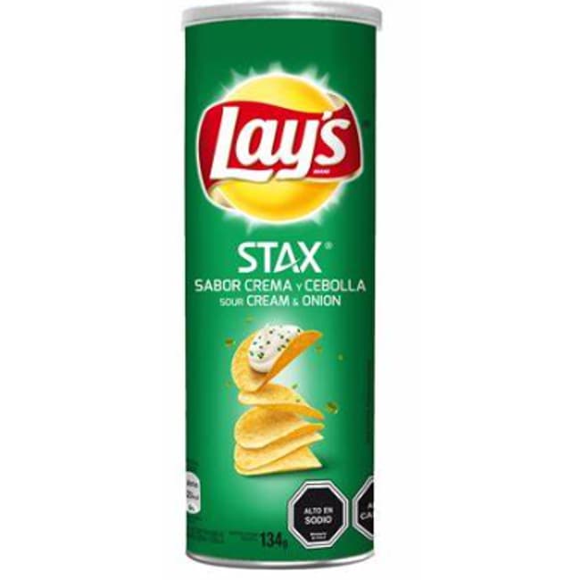 Papas fritas Stax crema y cebolla 134 gr - Lomi