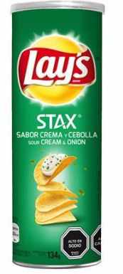 Papas fritas Stax crema y cebolla 134 gr - LOMI